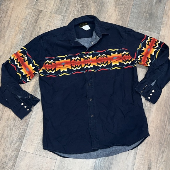 Rustler | Shirts | Rustler By Wrangler Mens Southwestern Aztec Cowboy ...